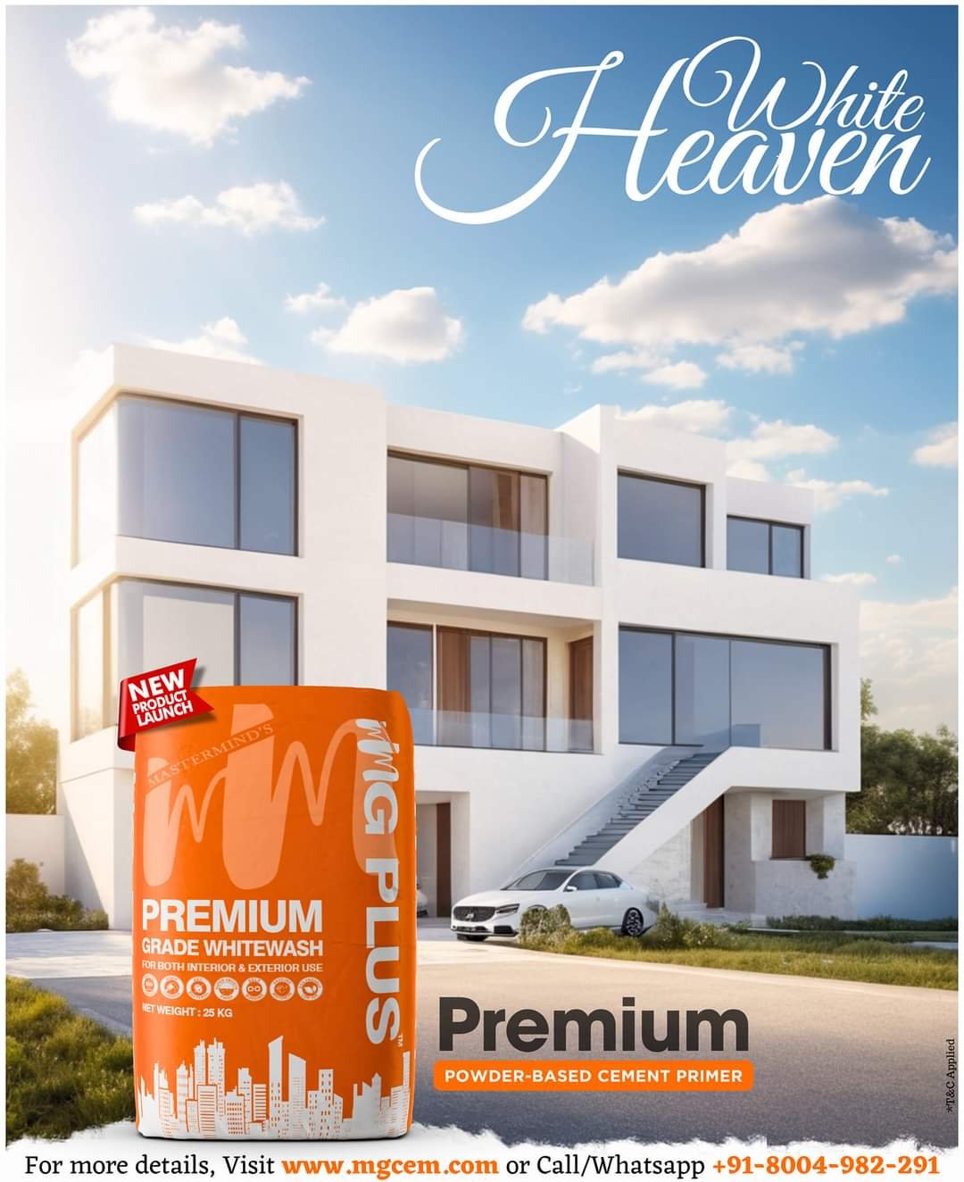MG PLUS Your Gateway to White Heaven Walls with7x More Coverage ...