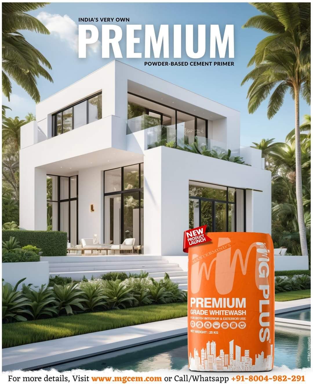 Transform Your Walls with MG PLUS India's very own Premium Powder-Based ...