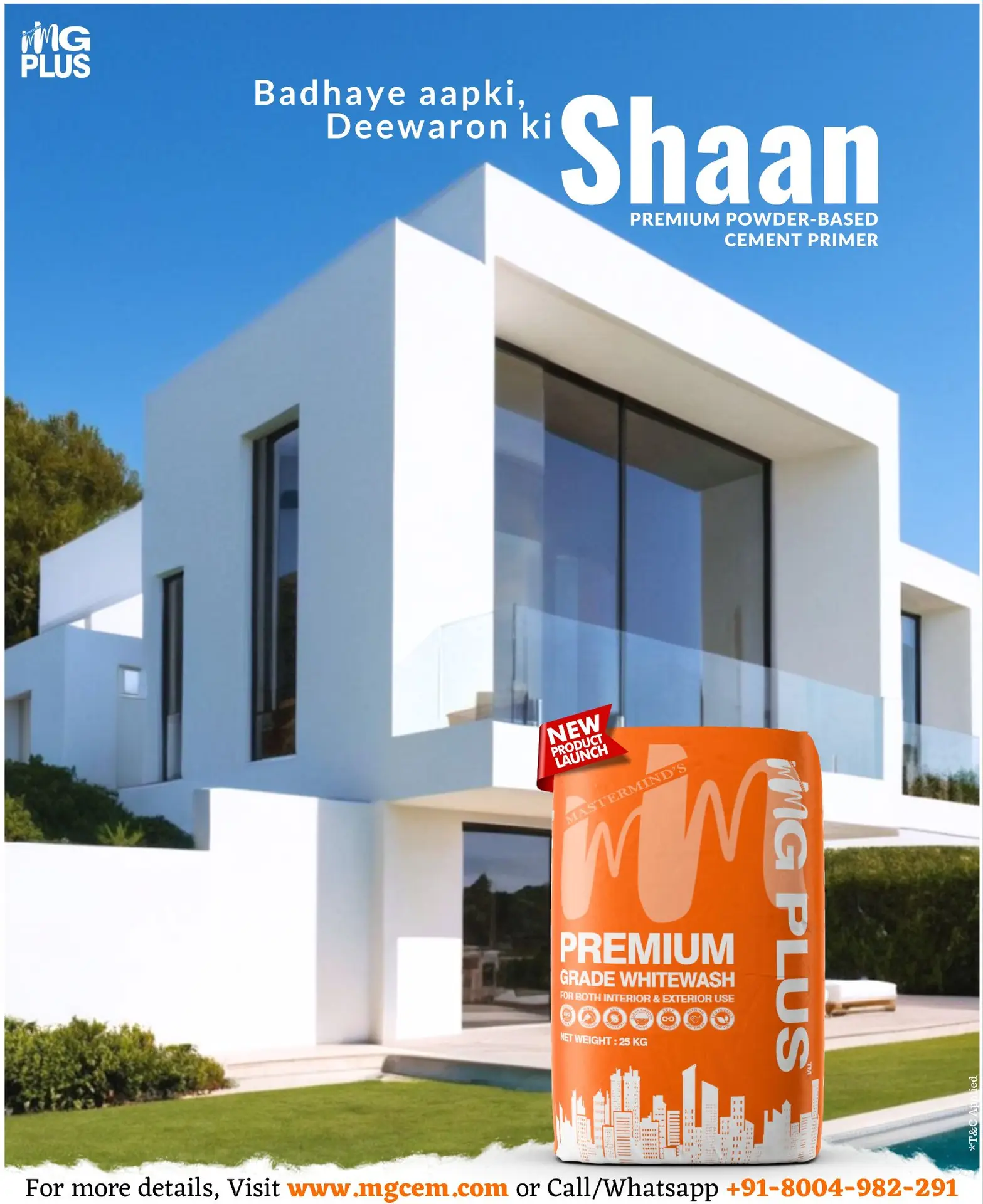 Elevate Your Walls with MG PLUS: India’s No.1 Premium Powder-Based ...